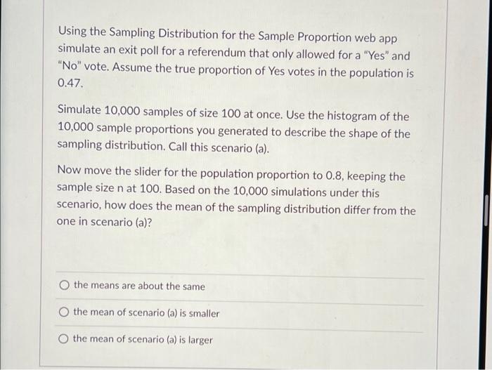 Solved Using the Sampling Distribution for the Sample | Chegg.com
