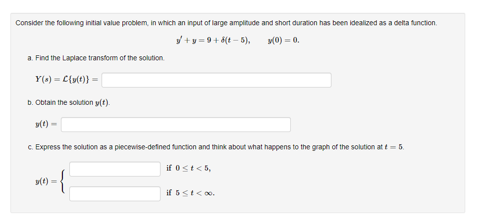 Solved Consider The Following Initial Value Problem In 5262