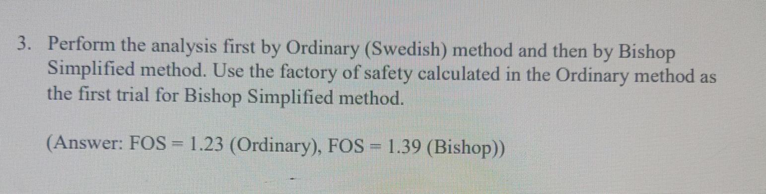 Solved 3. Perform the analysis first by Ordinary (Swedish) | Chegg.com