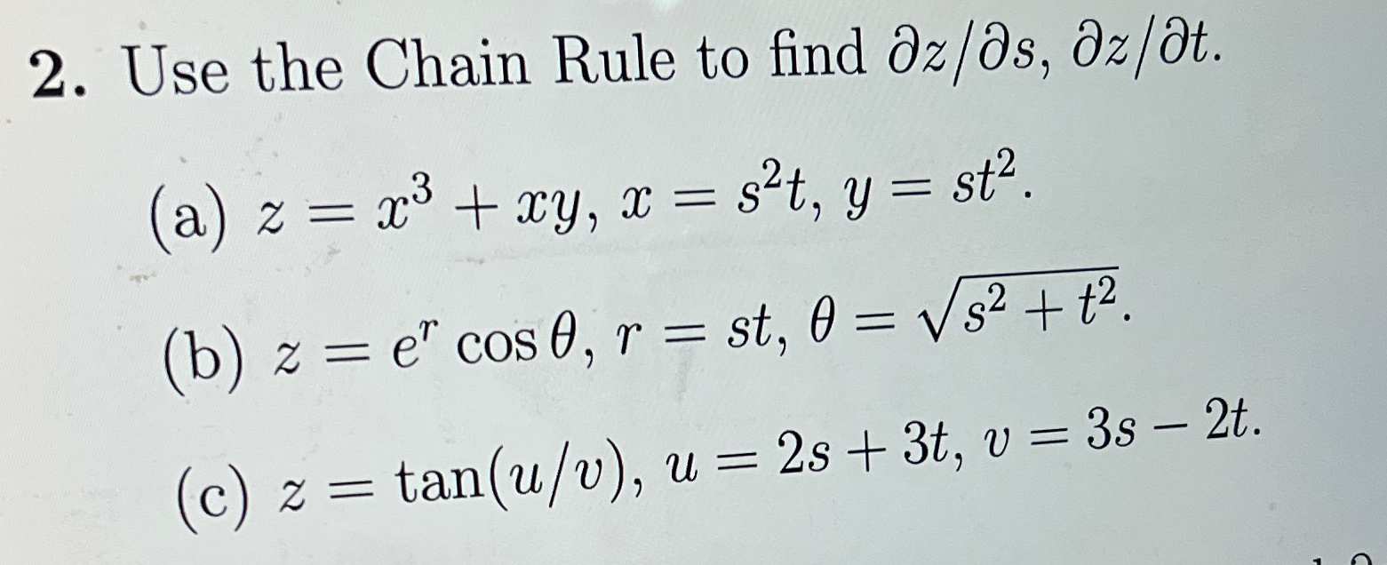 Use the Chain Rule to find | Chegg.com