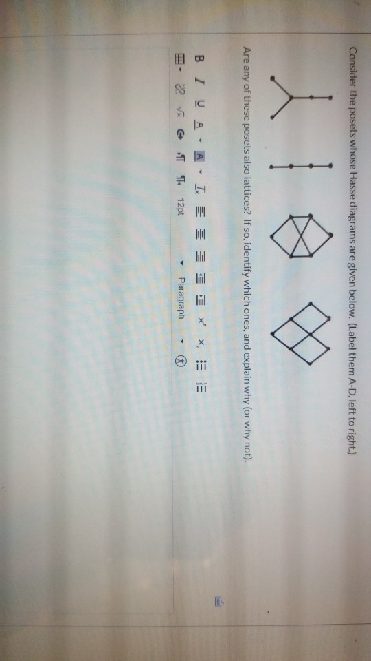 Solved Consider the posets whose Hasse diagrams are given | Chegg.com