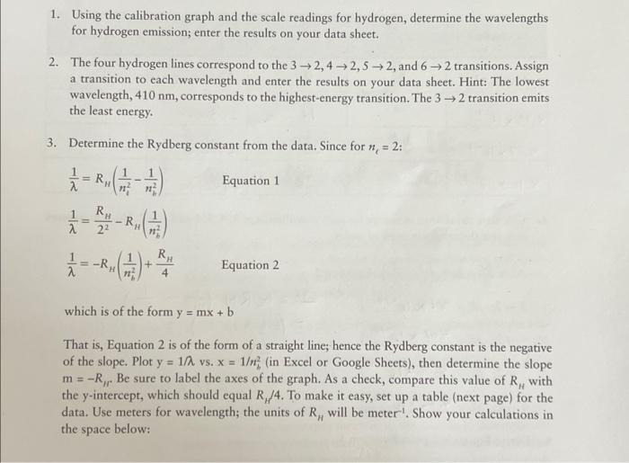 1. Using the calibration graph and the scale readings | Chegg.com