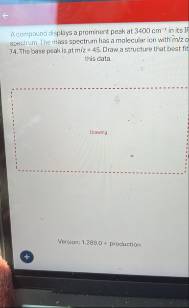 Solved A compound displays a prominent peak at 3400cm-1 ﻿in | Chegg.com