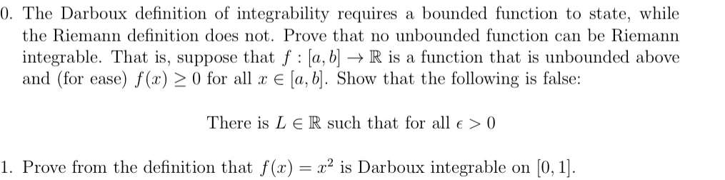 Solved The Darboux definition of integrability requires a | Chegg.com