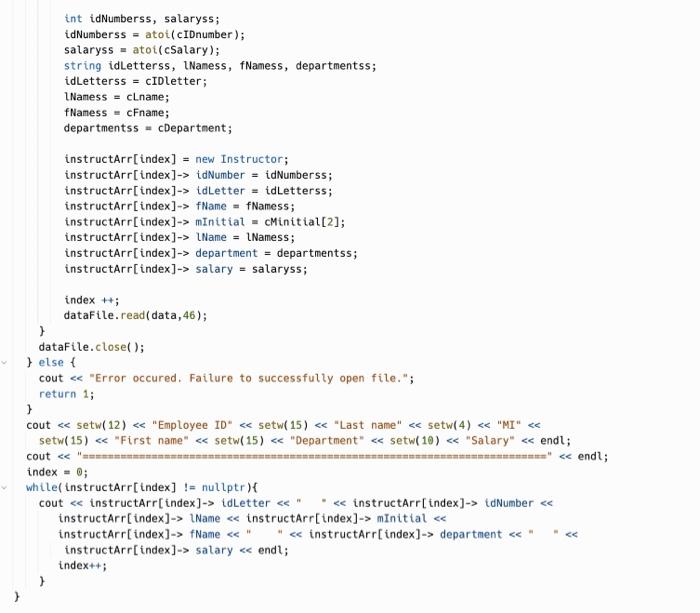 Solved Employee ID | Chegg.com
