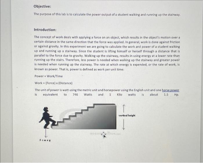 Solved Objective: The purpose of this lab is to calculate | Chegg.com