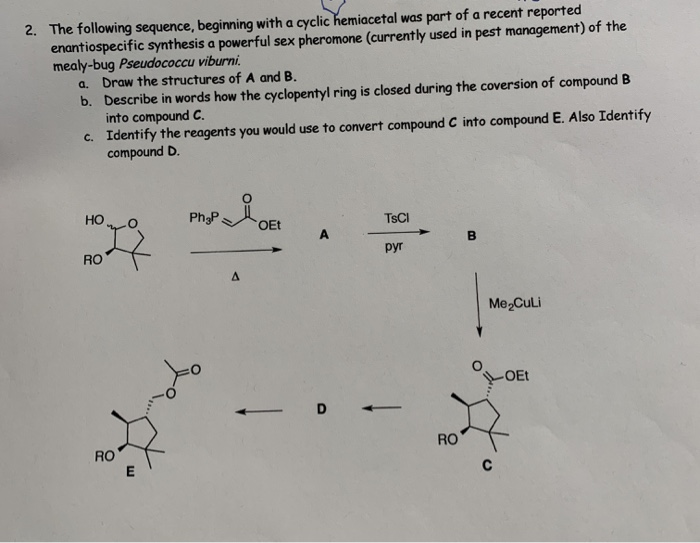 Solved 2. The following sequence, beginning with a cyclic | Chegg.com