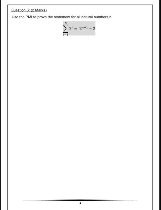 Solved Use the PMI to prove the statement for all natural | Chegg.com