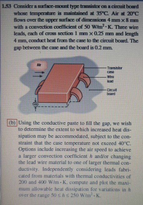 Solved 133 Consider a surface-mount type transistor on a | Chegg.com