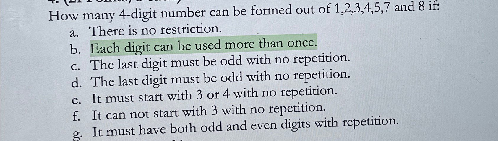 Solved How many 4-digit number can be formed out of | Chegg.com Solved How many 4-digit number can be formed out of | Chegg.com