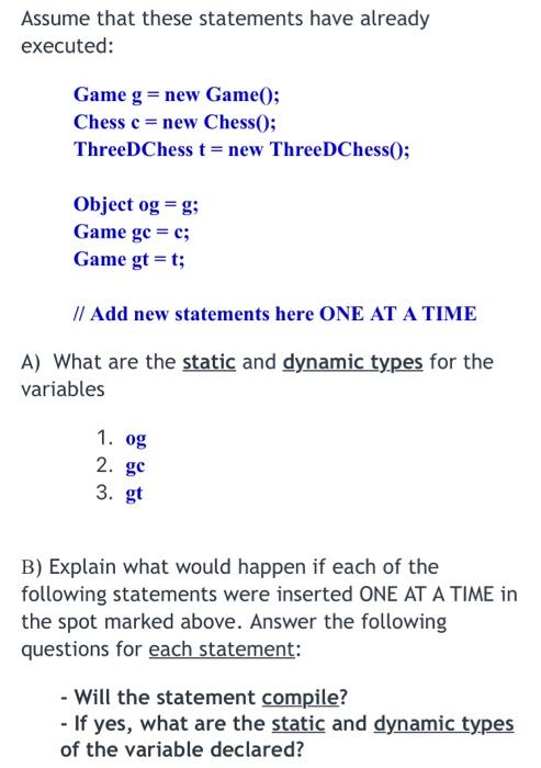 Solved Inheritance, Polymporhism, and Dynamic Dispatch | Chegg.com