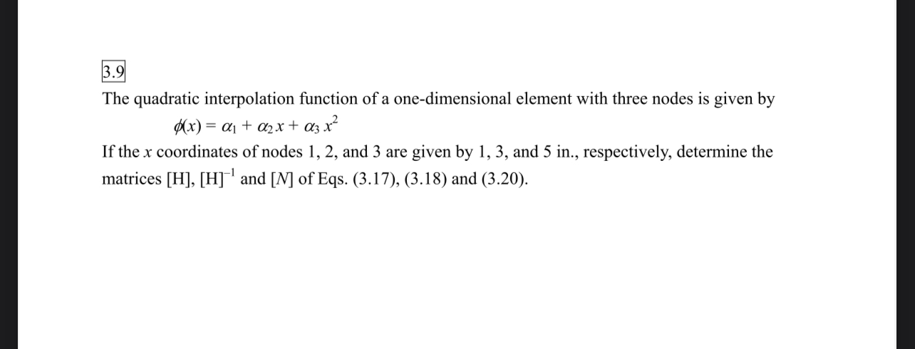 Solved The quadratic interpolation function of a | Chegg.com