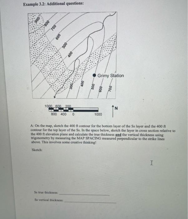 Solved Example 3.2: Additional questions: A: On the map, | Chegg.com