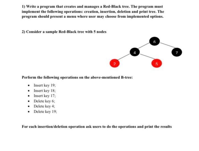Solved 1) Write a program that creates and manages a | Chegg.com
