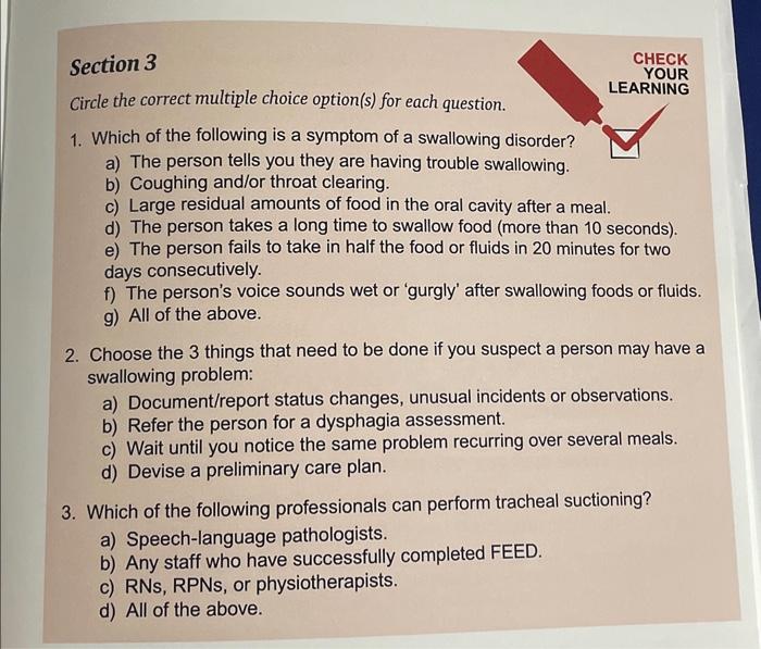 Solved Circle the correct multiple choice option for each | Chegg.com