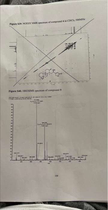 Figure S40. HRESIMS spectram of compound 5Eimare S41. | Chegg.com