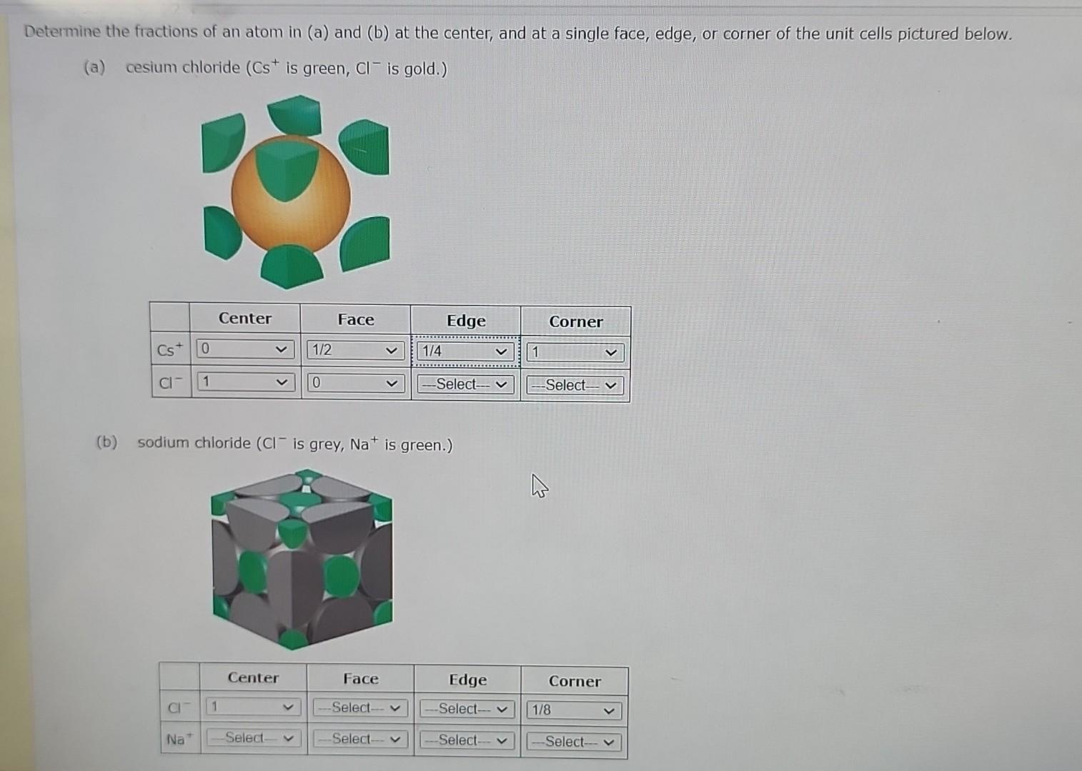 Solved Determine the fractions of an atom in (a) and (b) at | Chegg.com