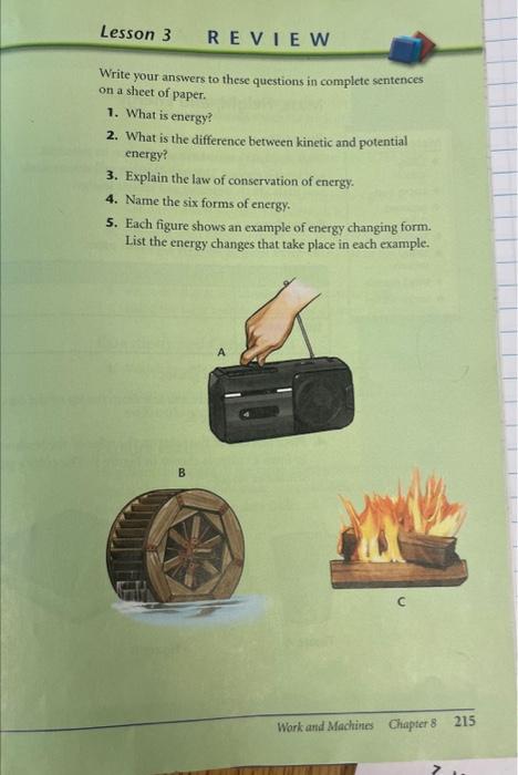 Solved Write your answers to these questions in complete | Chegg.com