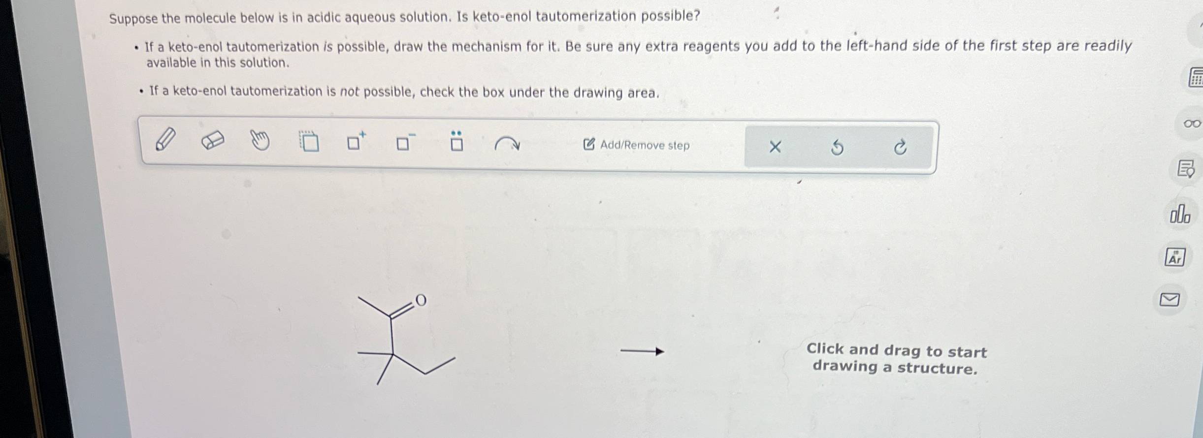 Solved Suppose the molecule below is in acidic aqueous | Chegg.com