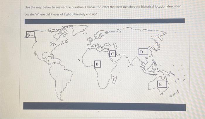 Use the map below to answer the question. Choose the | Chegg.com