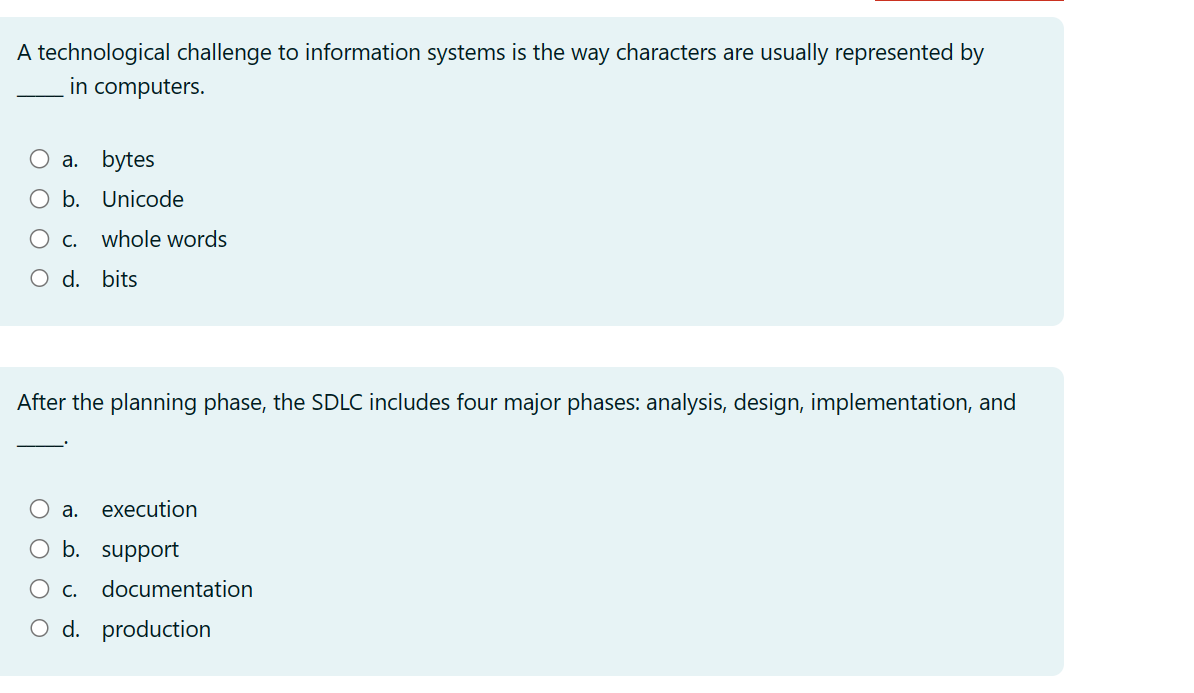 Solved A technological challenge to information systems is | Chegg.com