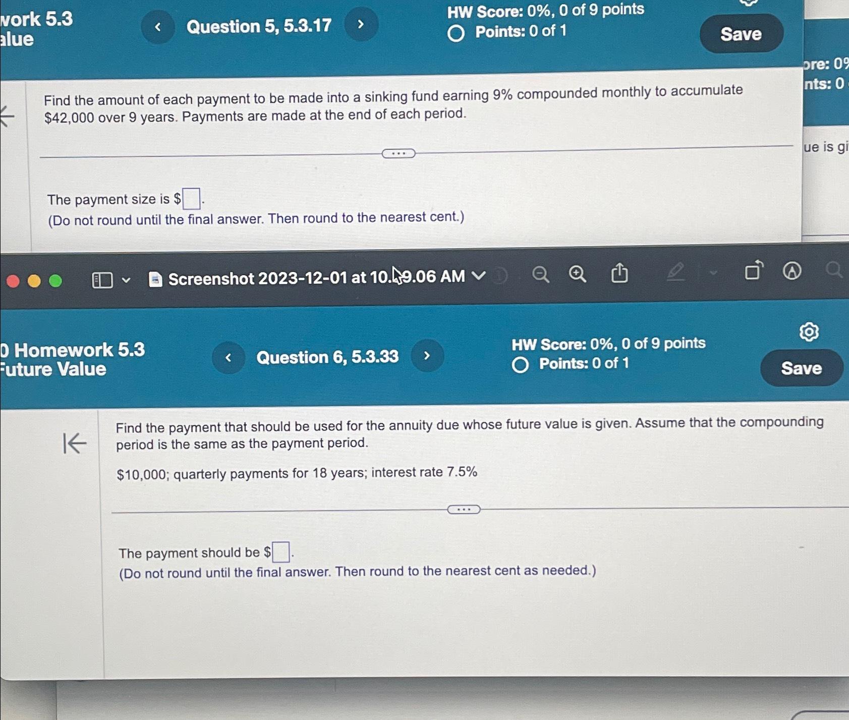 Solved Question 5, 5.3.17HW Score: 0%, 0 ﻿of 9 | Chegg.com