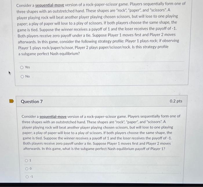 Solved Consider a sequential-move version of a | Chegg.com