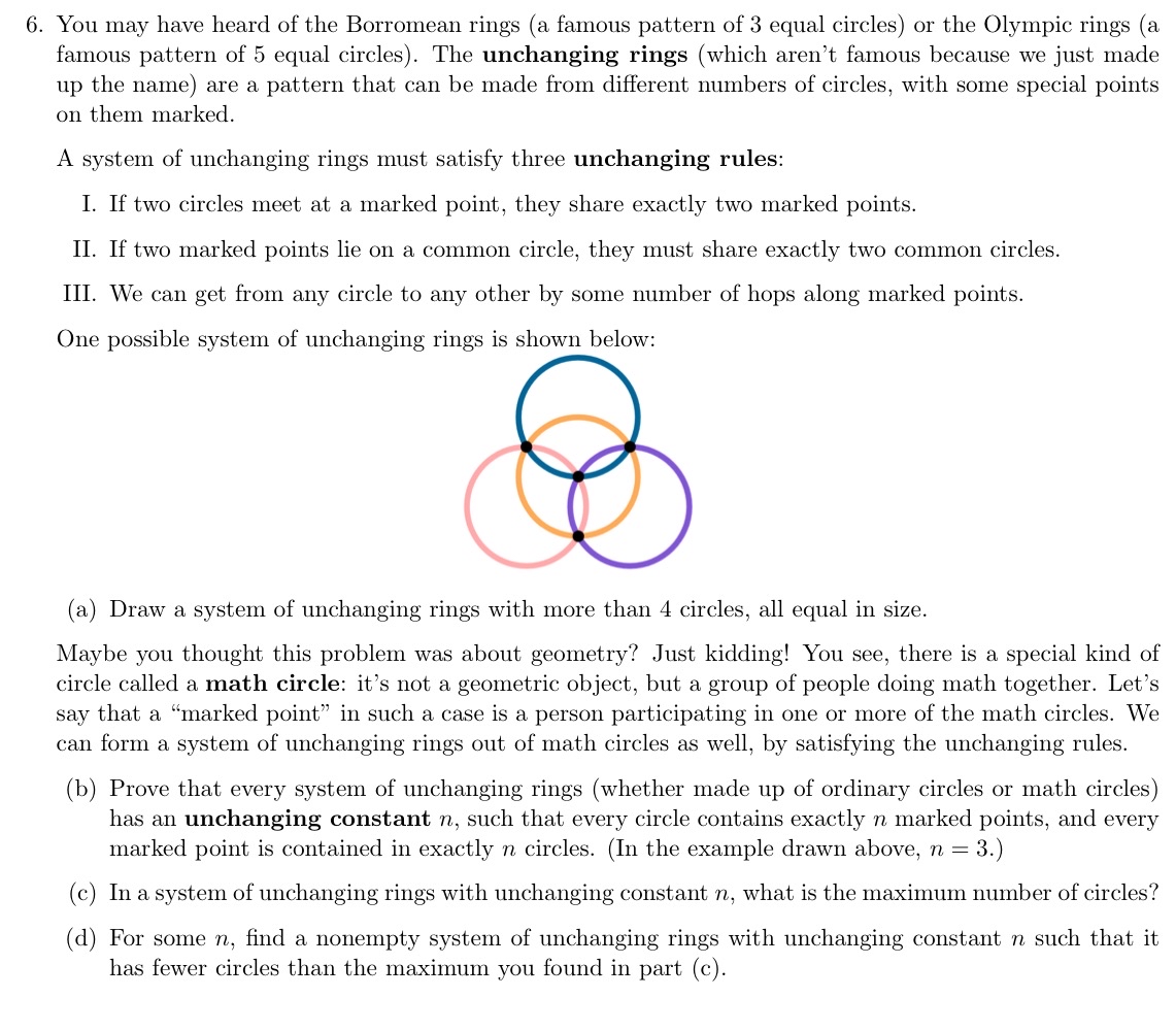 Solved You may have heard of the Borromean rings (a famous | Chegg.com