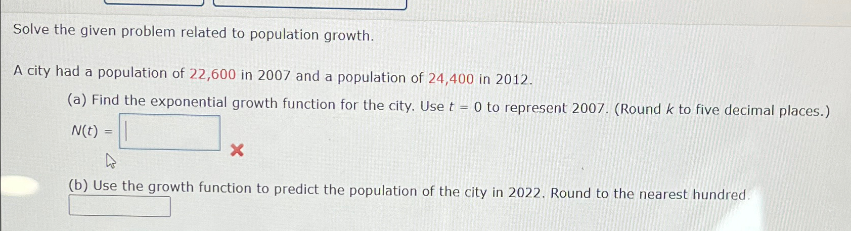 Solved Solve the given problem related to population | Chegg.com