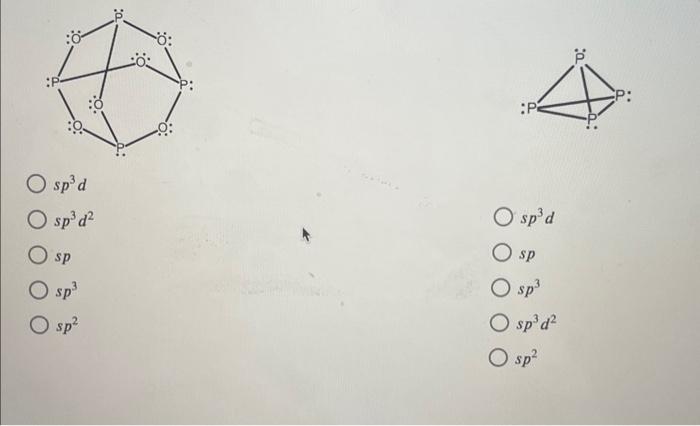 Solved Determine the hybridization of phosphorus in each | Chegg.com
