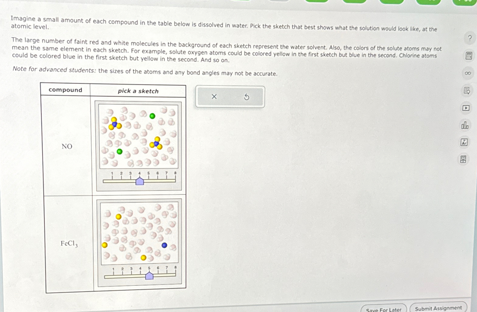 Imagine a small amount of each compound in the table | Chegg.com