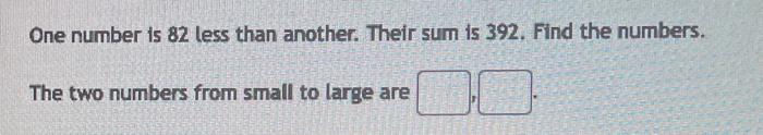 Solved The sum of two consecutive odd numbers is −264. Find | Chegg.com