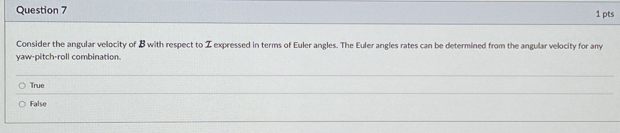 Solved Question 71 ﻿ptsConsider the angular velocity of B | Chegg.com
