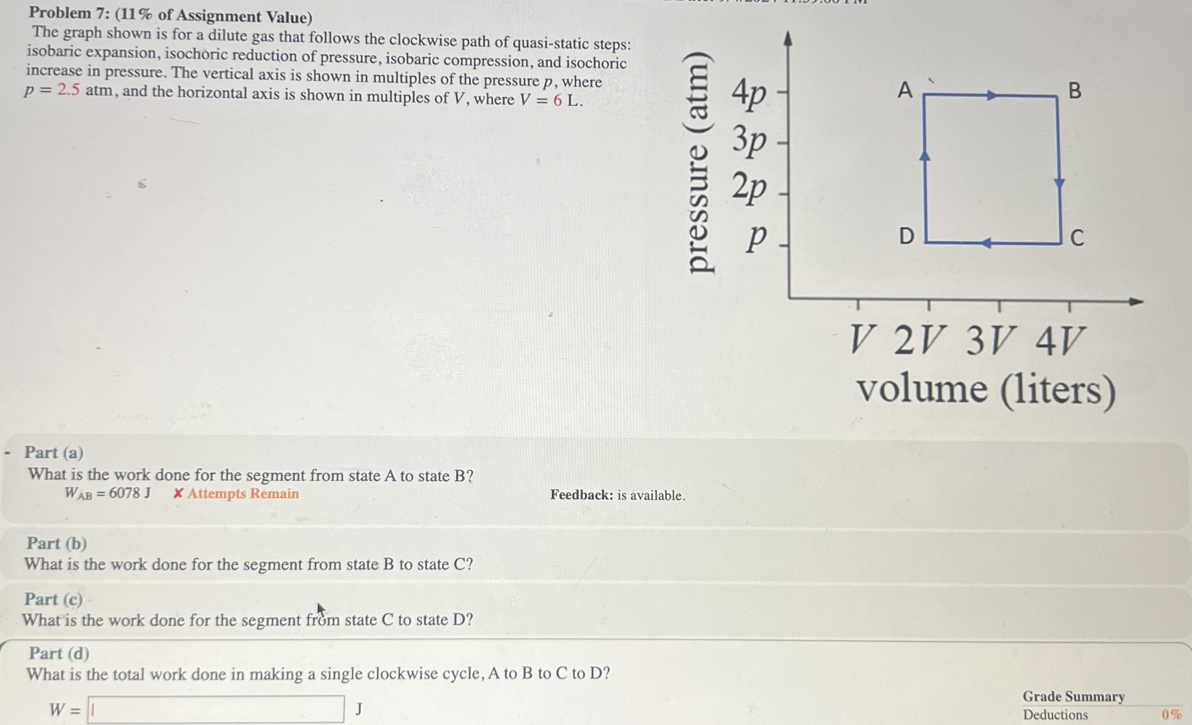 Solved Problem 7: ( 11% ﻿of Assignment Value)The graph shown | Chegg.com