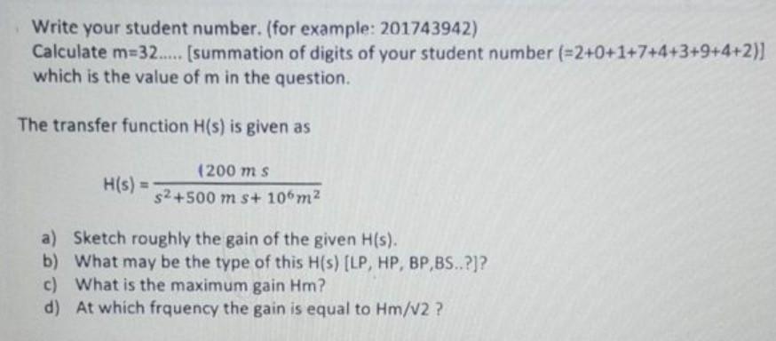 Solved Write your student number. (for example: 201743942) | Chegg.com