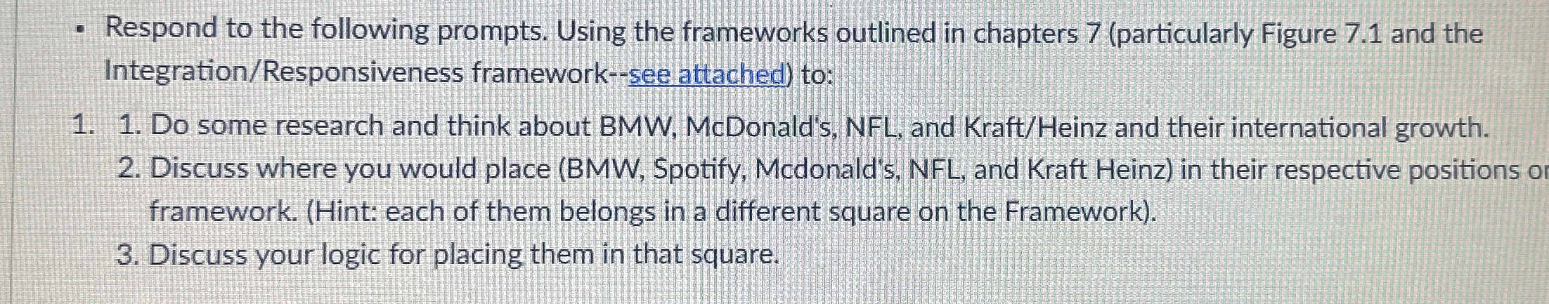 Solved Respond to the following prompts. Using the | Chegg.com