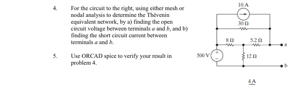 Solved For the circuit to the right, using either mesh or | Chegg.com