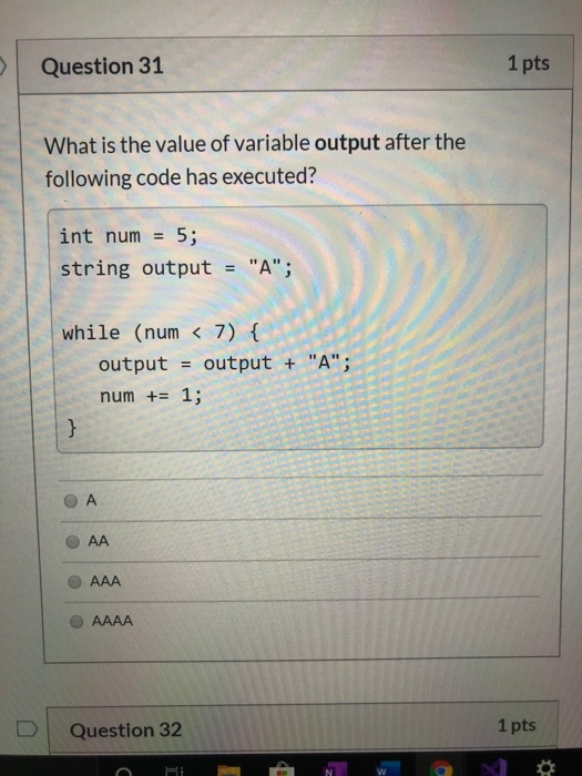 Solved com/courses/17148/quizzes/48243/take D Question 23 1 | Chegg.com