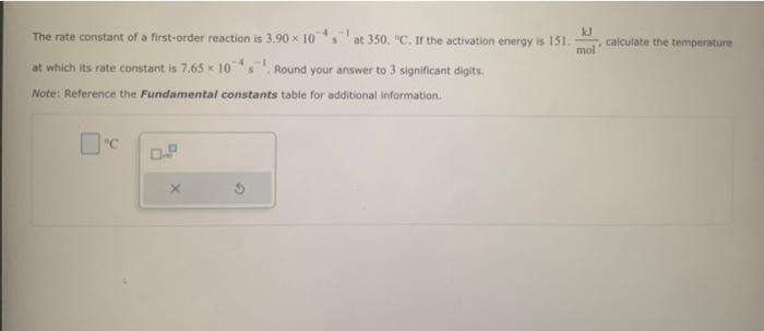 Solved The rate constant of a first-order reaction is | Chegg.com