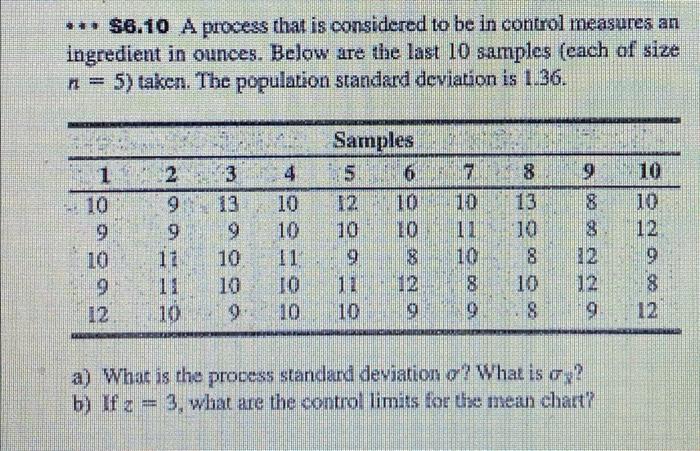 Solved *** $6.10 A process that is considered to be in | Chegg.com