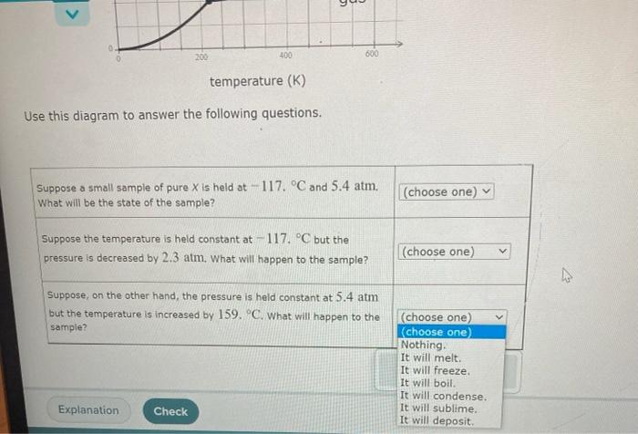 Solved O STATES OF MATTER Using a phase diagram to predict | Chegg.com