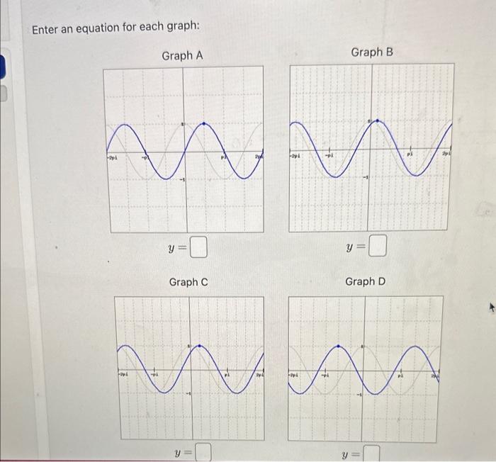 Solved Enter aiGraph E Graph F y= y= Note: You can earn | Chegg.com