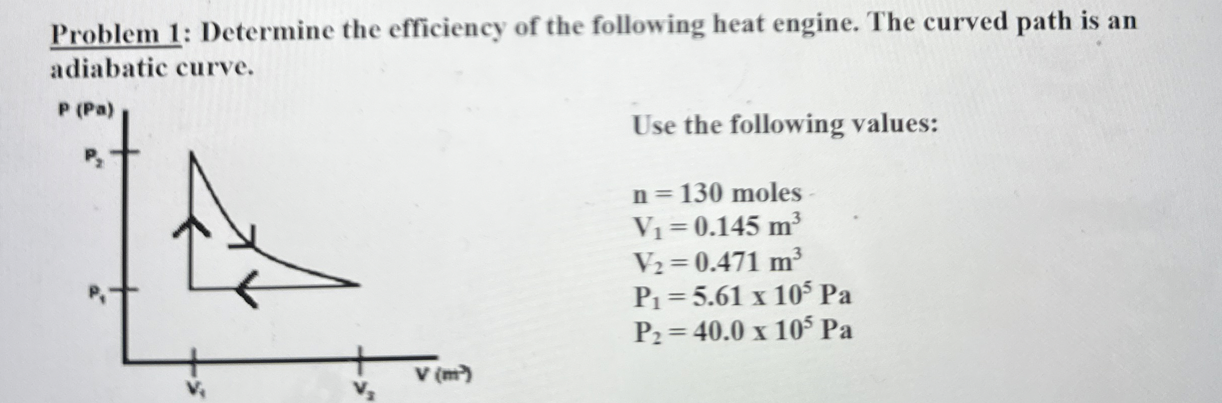 Solved Problem 1: Determine the efficiency of the following | Chegg.com