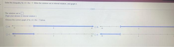 Solved Solve the inbqualty 2x+5