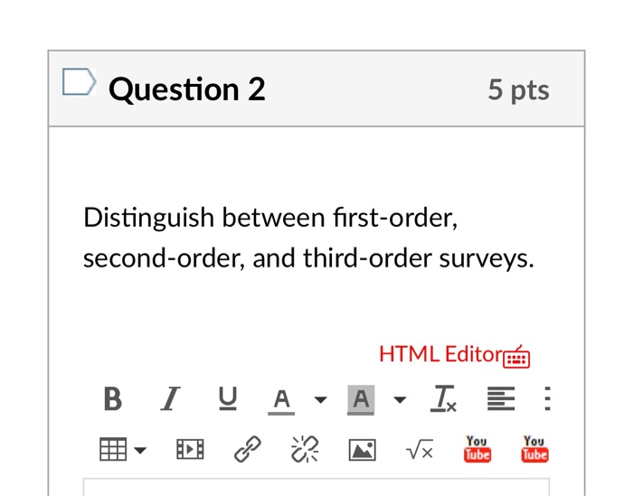 Solved Question 2 5 pts Distinguish between first-order, | Chegg.com