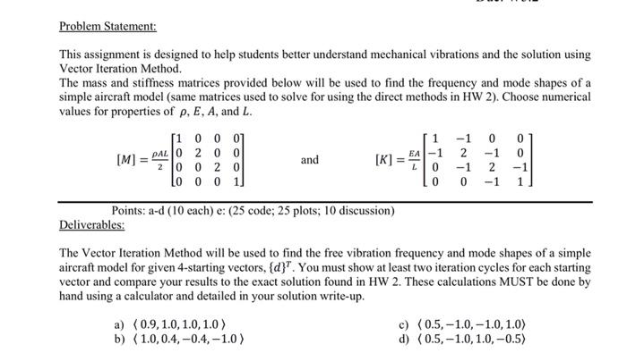 Problem Statement: This assignment is designed to | Chegg.com