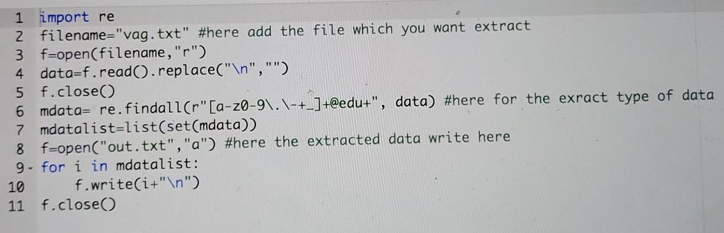 Solved Exercise 2.(25 Points) Repeat Exercise 1 using RegEx | Chegg.com