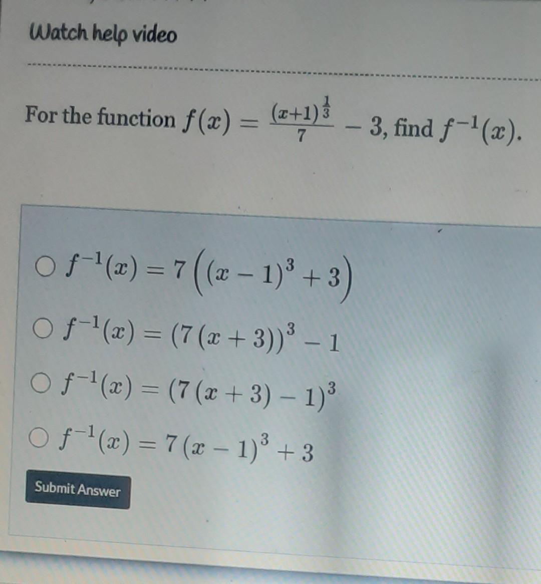 Solved Multi-step Fonction Inverses (Level 2) Feb 09, | Chegg.com