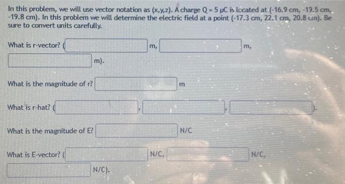 Solved In this problem, we will use vector notation as | Chegg.com