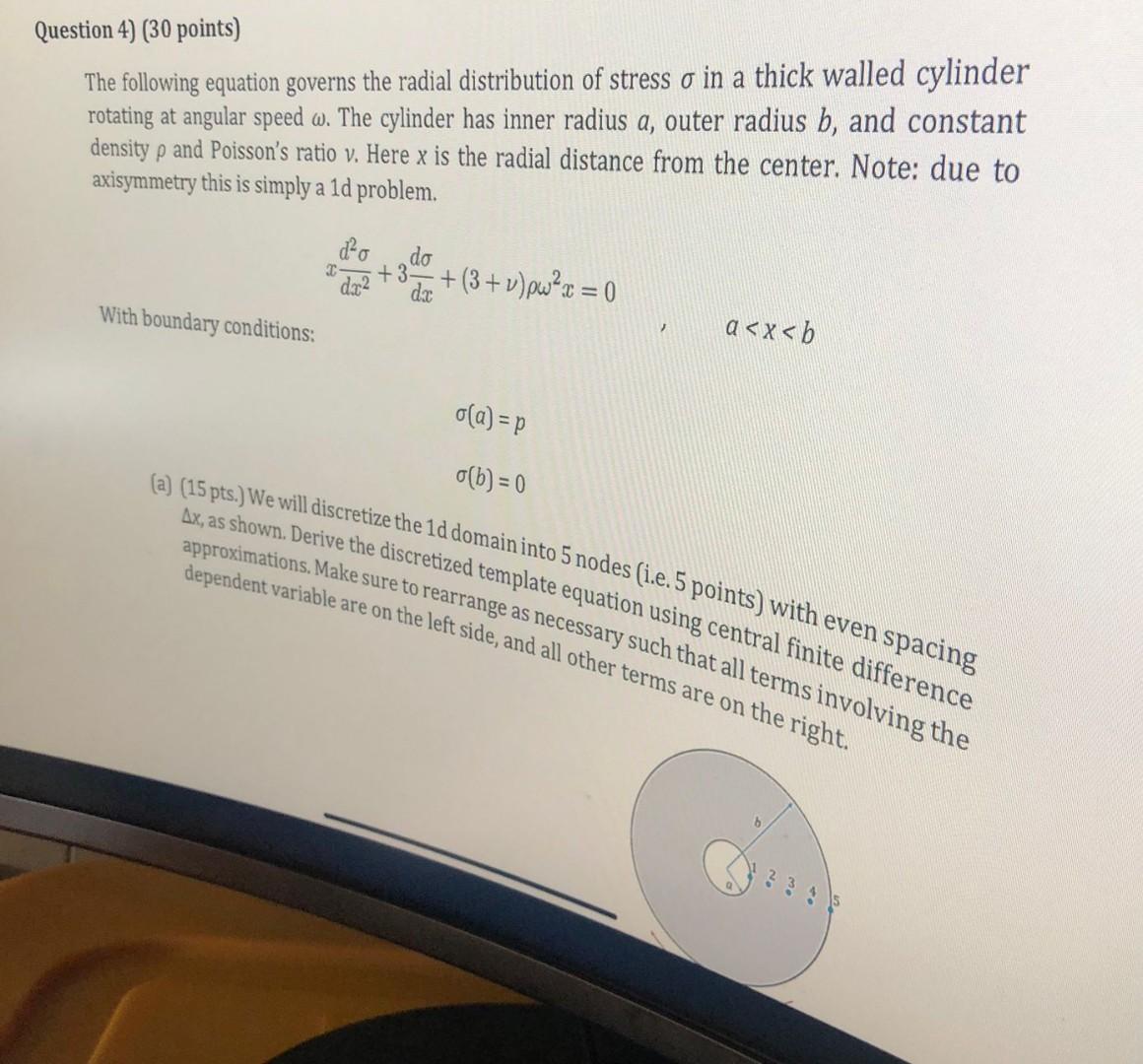 Solved The following equation governs the radial | Chegg.com